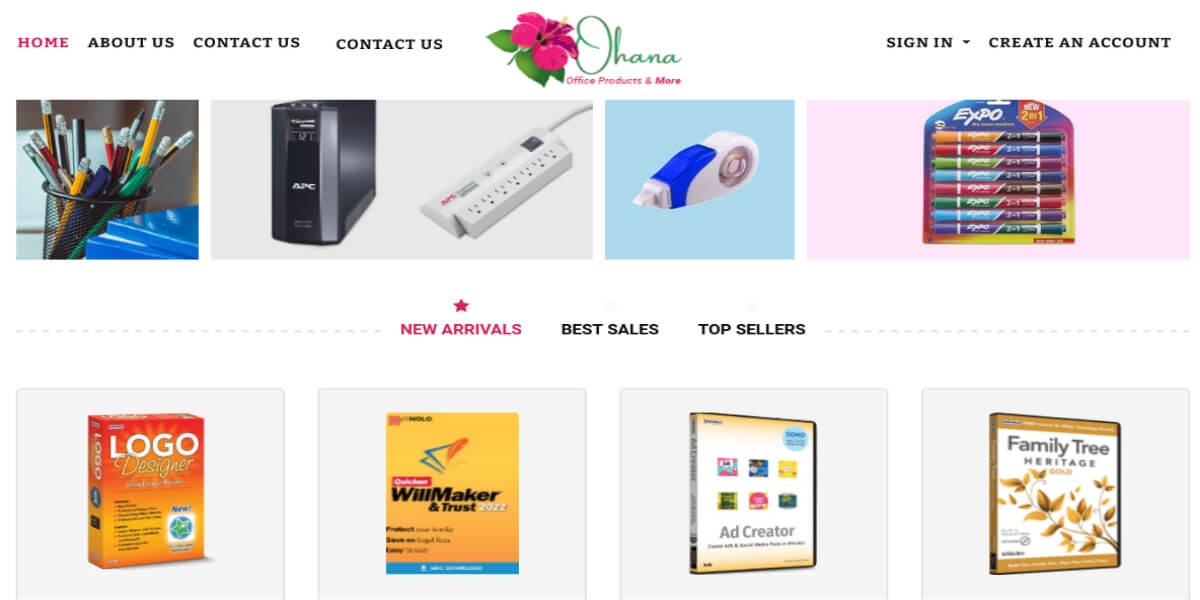 Ohana Office Products Net 30
